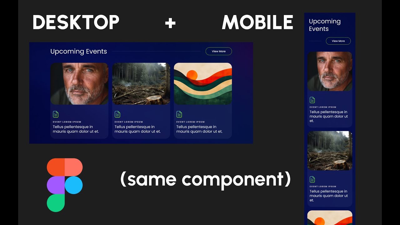 Figma Building Responsive Components In Two Steps Youtube