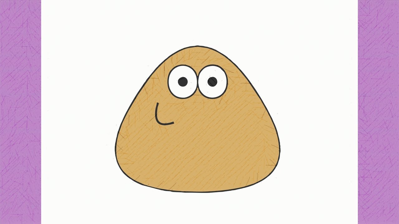 How To Draw Pou Youtube