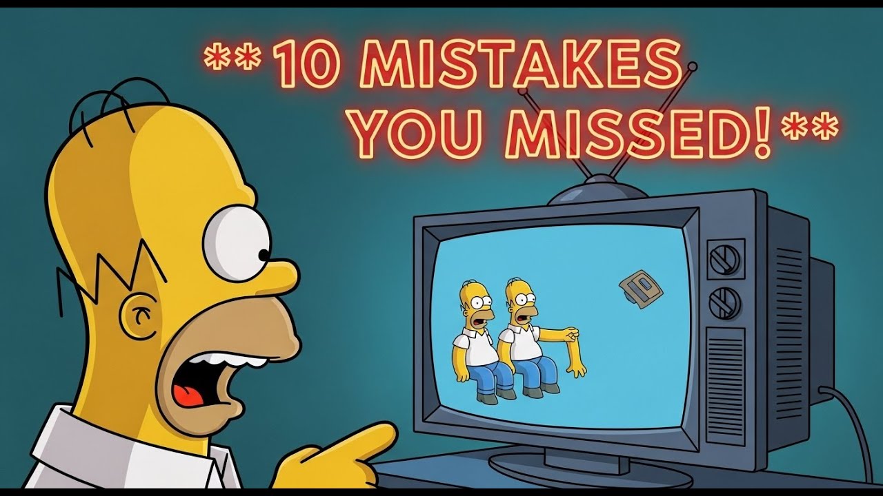10 Mistakes You Missed In The Simpsons Episodes Youtube