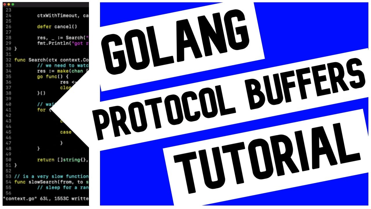 Go Golang Protocol Buffers Tutorial Youtube
