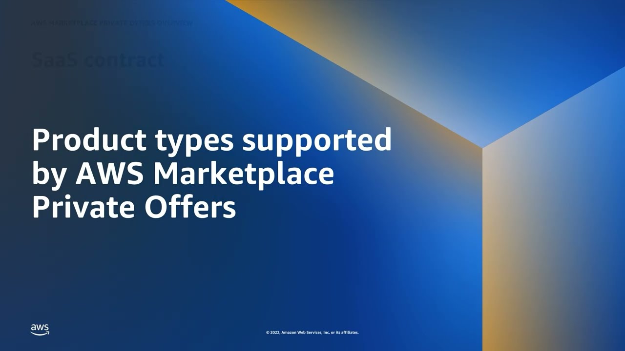 Aws Marketplace Private Offers Overview For Isvs Youtube