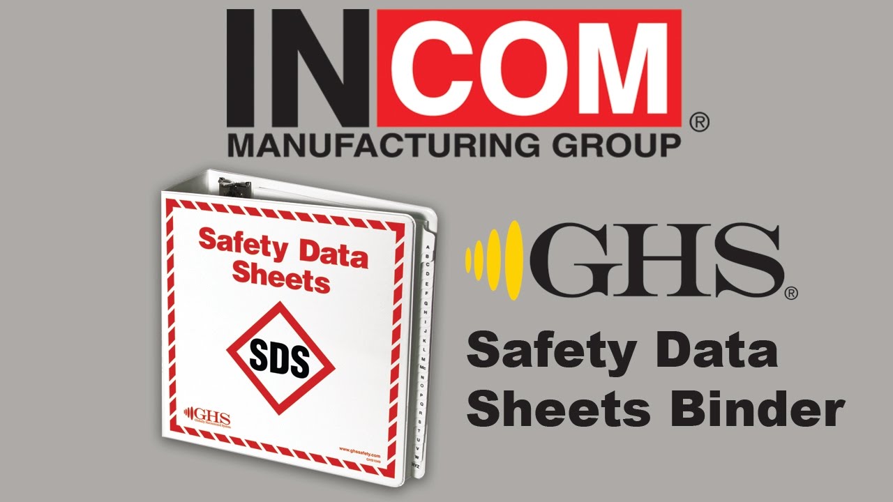 Ghs Hazcom 2012 Whmis 2015 Safety Data Sheet Sds Binders Youtube