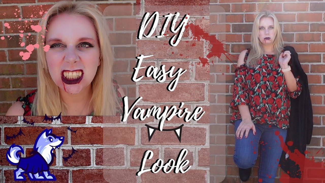 Easy Diy Halloween Costume Vampire Youtube