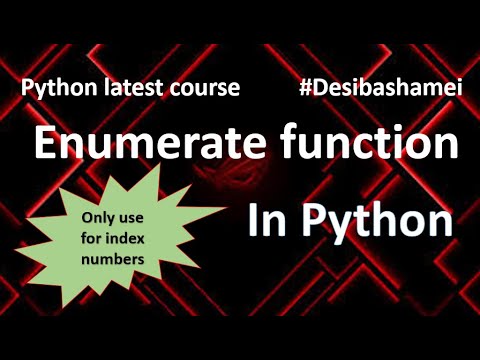 Enumerate Function In Python Explained Python Tutorials For Absolute