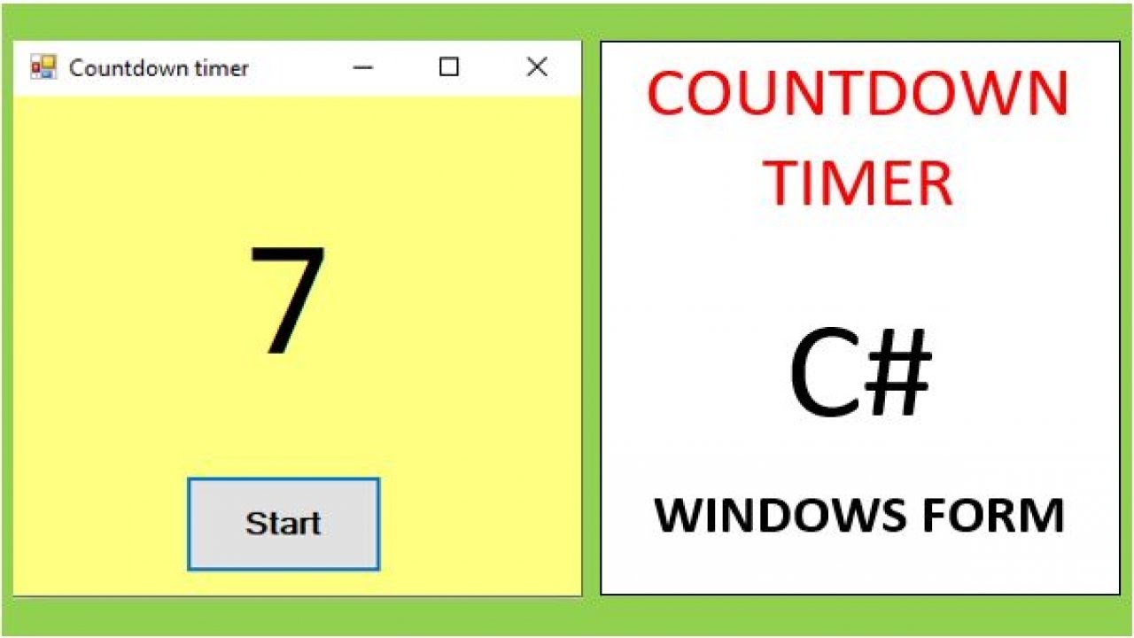 Timer Countdown In C At Lynda Rahman Blog