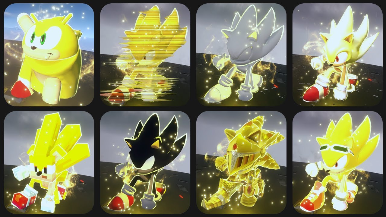 Sonic Frontiers Choose Your Super Sonic Design Super Sonic Design