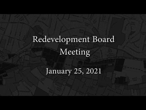 Redevelopment Board Meeting January 25 2021 Youtube