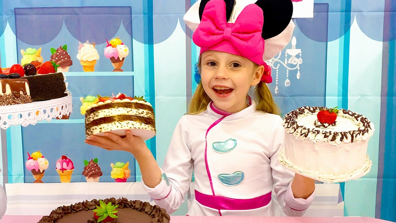 Nastya Pretends To Play Bakery Youtube