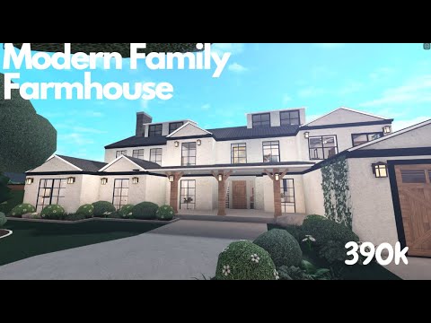 Bloxburg Modern Family Farmhouse 390k No Large Plot Speedbuild