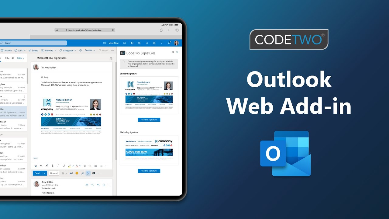 Codetwo Tutorial Signatures Web Add In For Outlook Youtube