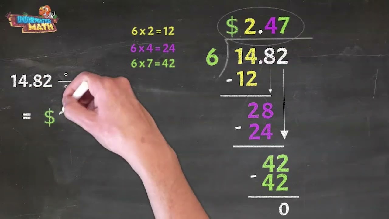 Dividing Decimals Using The Standard Algorithm 5th Grade Youtube