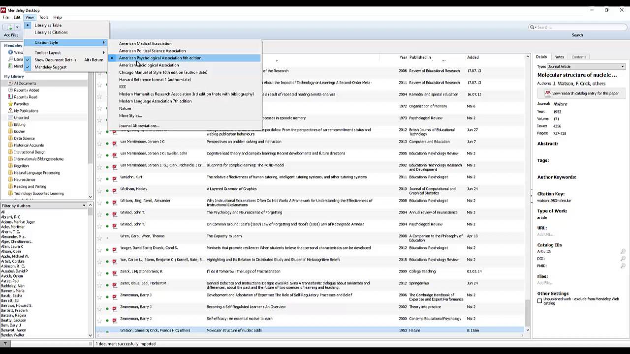 Mendeley Tutorial Youtube