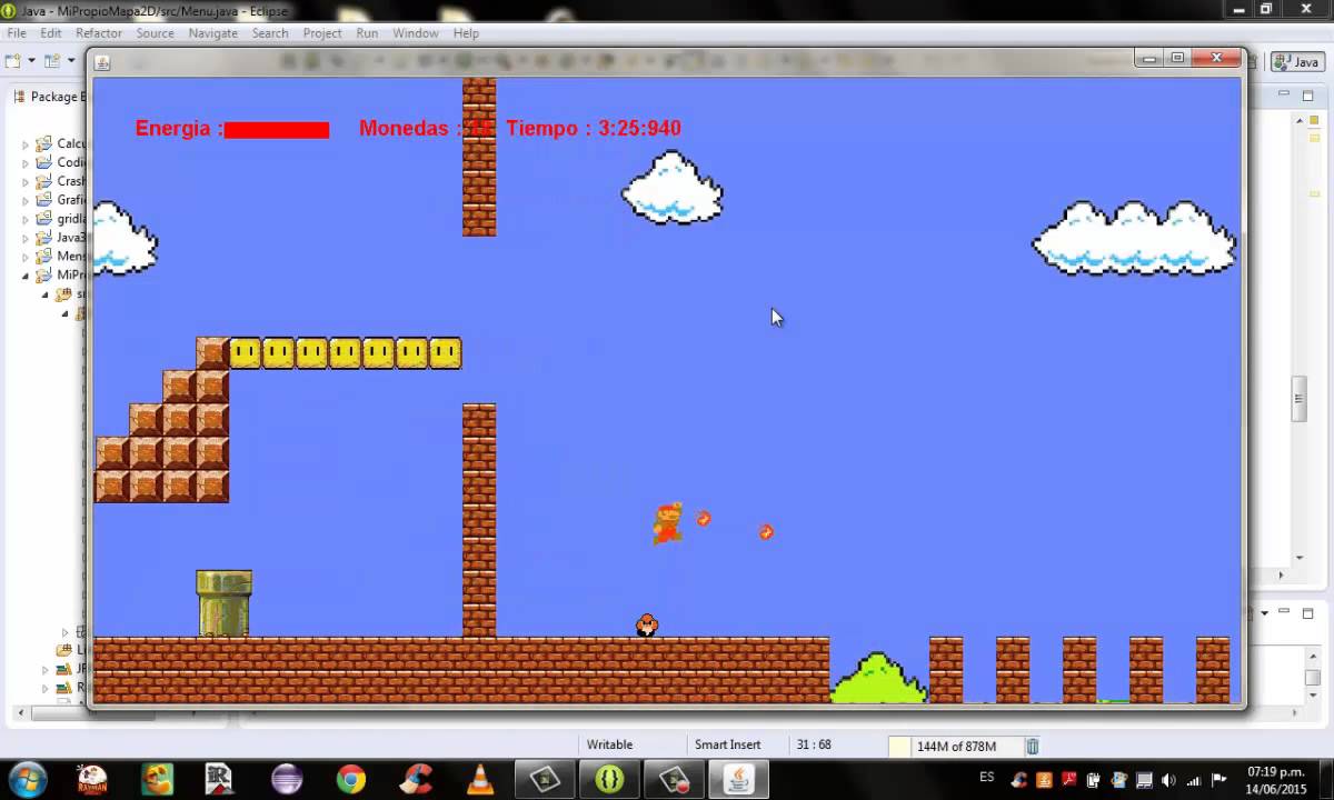 Juego De Super Mario Bros Programado En Java Eclipse Youtube