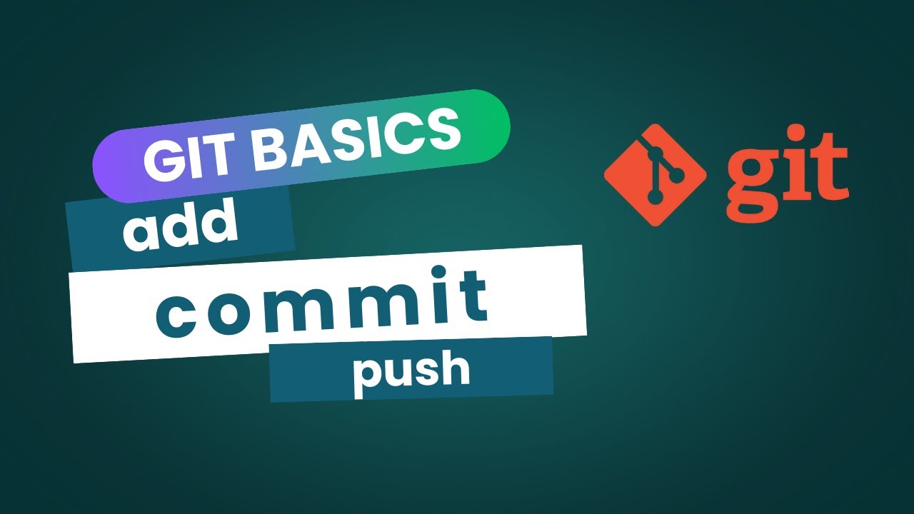Git Basics Add Commit And Push Explained Youtube