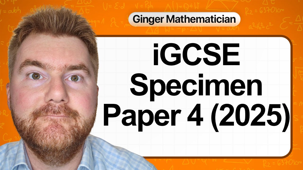 Igcse Maths Paper 4 Specimen 2025 Full Walkthrough Top Tips Youtube
