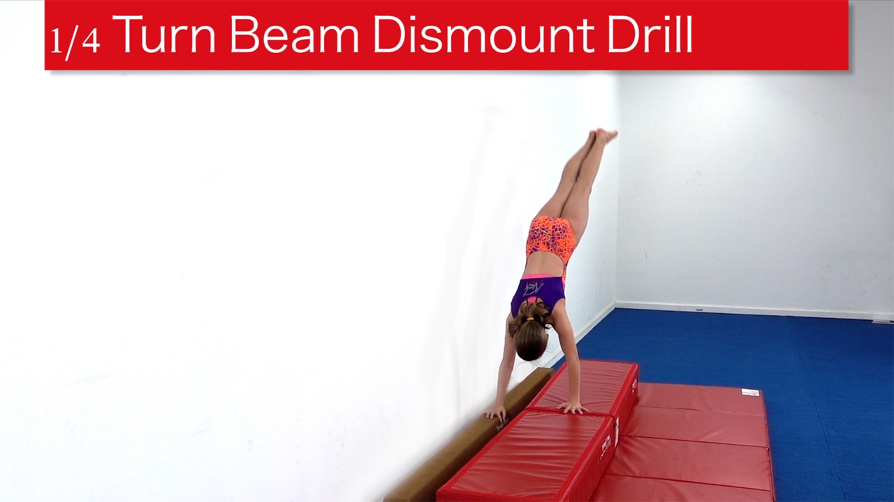 1 4 Turn Beam Dismount Drill Youtube
