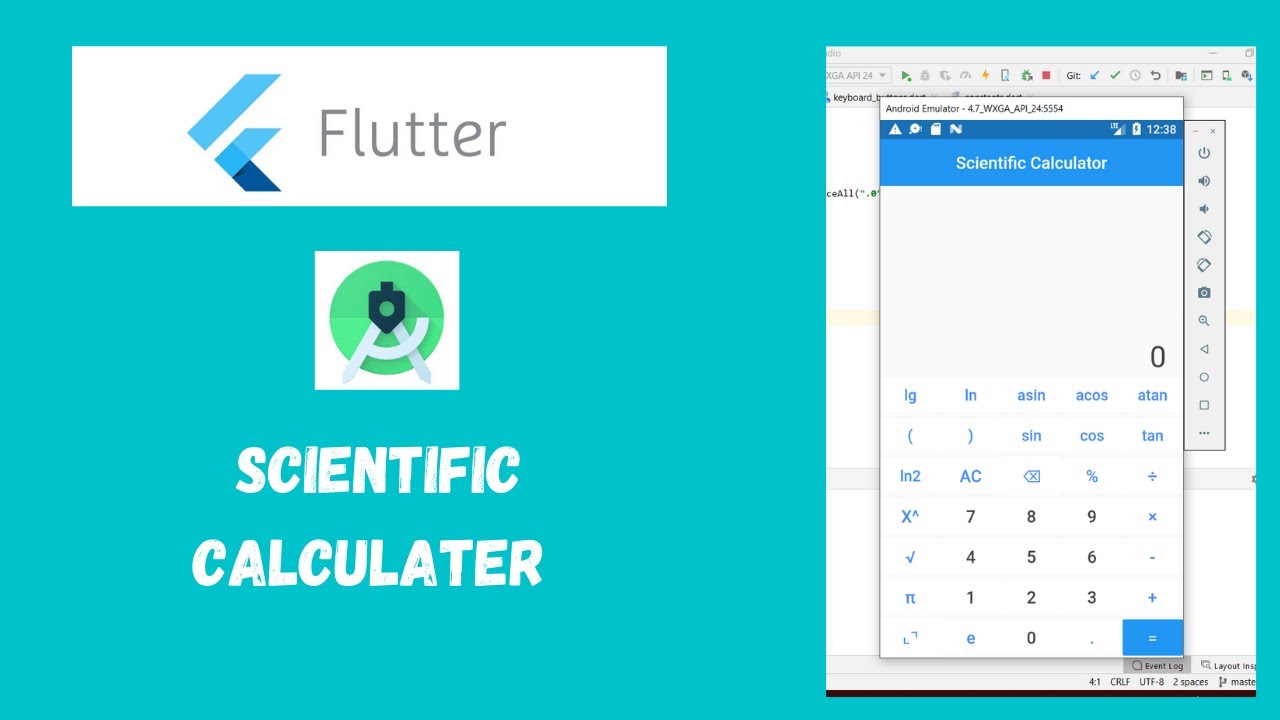 Flutter Scientific Calculator App Project Android Studio Youtube