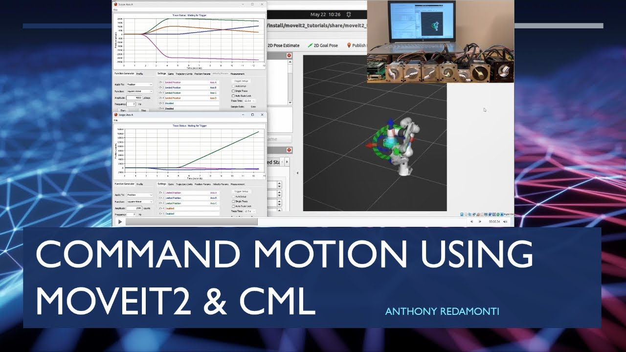 Moveit2 Ros2 Commanding Motion Over Ethercat Canopen Networks Youtube