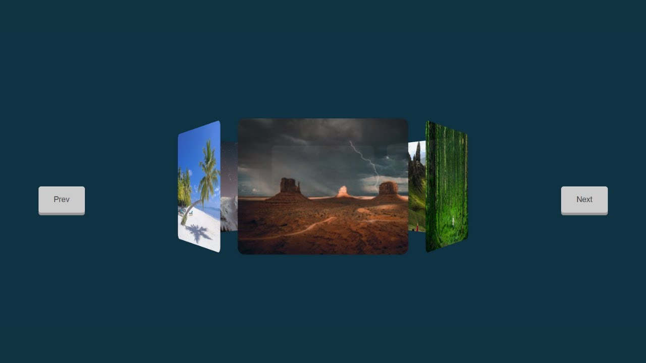 How To Create 3d Carousel Slider Using Html Css And Javascript 3d