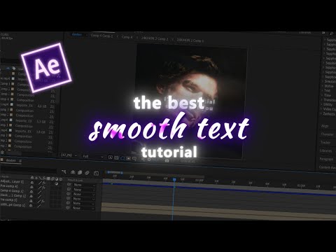 Smooth Text Tutorial After Effects Youtube