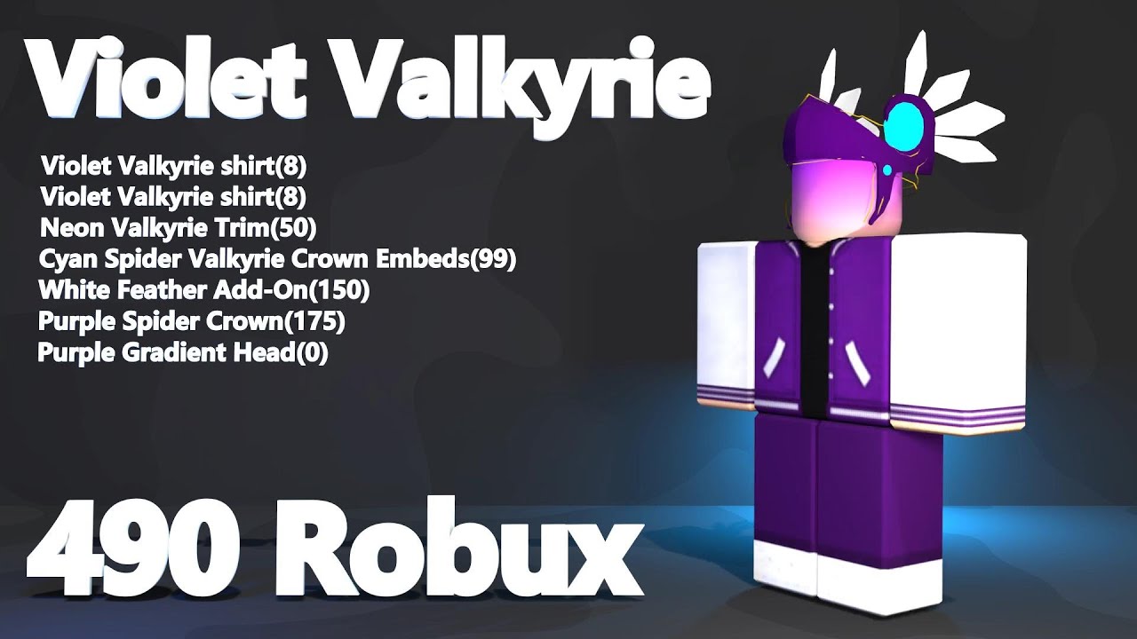 Fake Roblox Limiteds Valkyrie Outfits Youtube