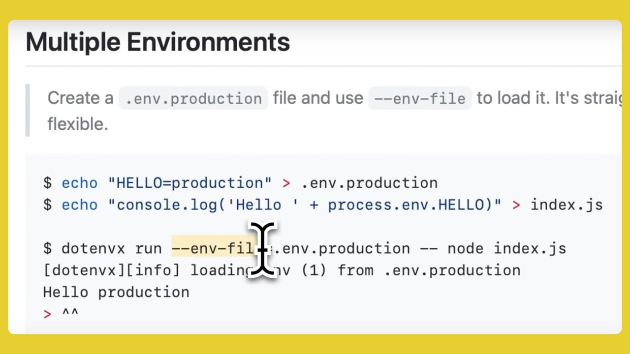 Multiple Environments With Dotenvx Youtube