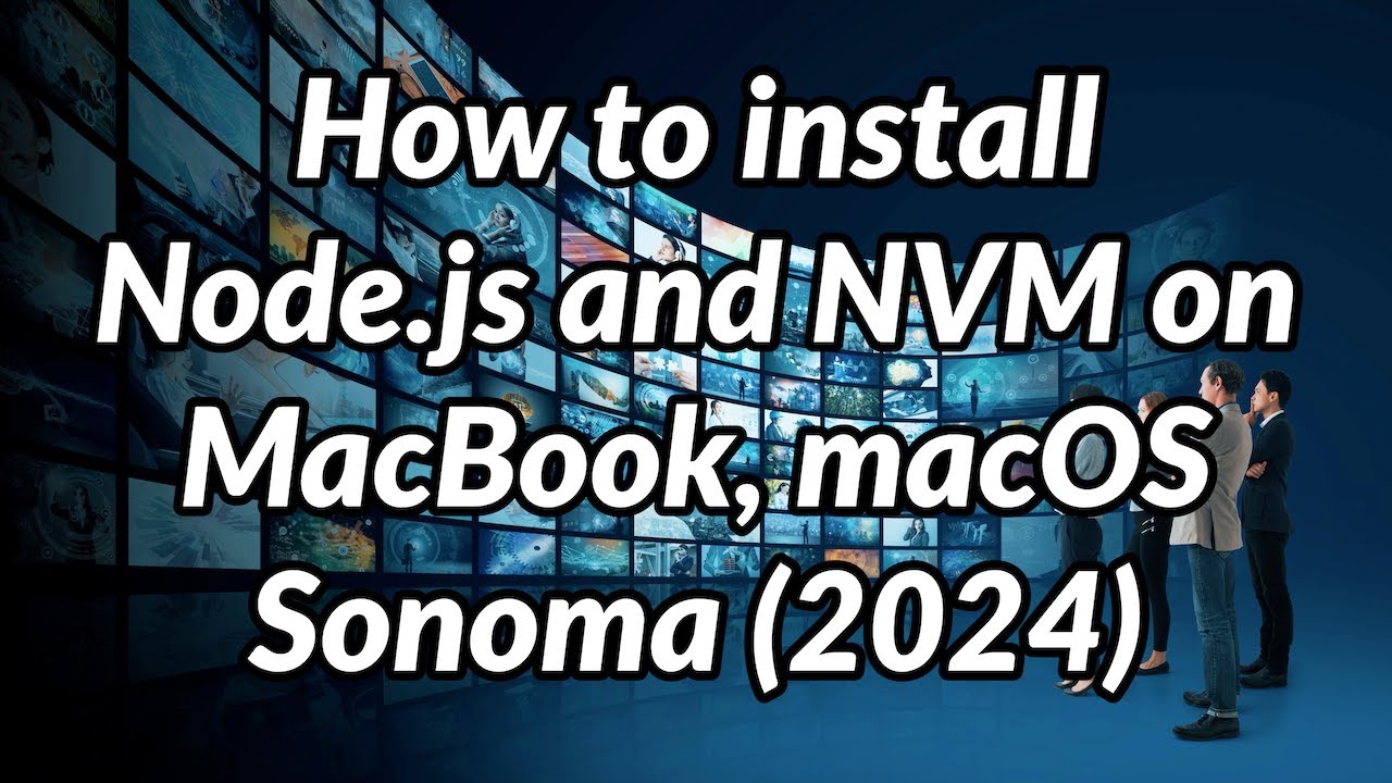 How To Install Node Js And Nvm On Macbook Macos Sonoma 2024 Youtube