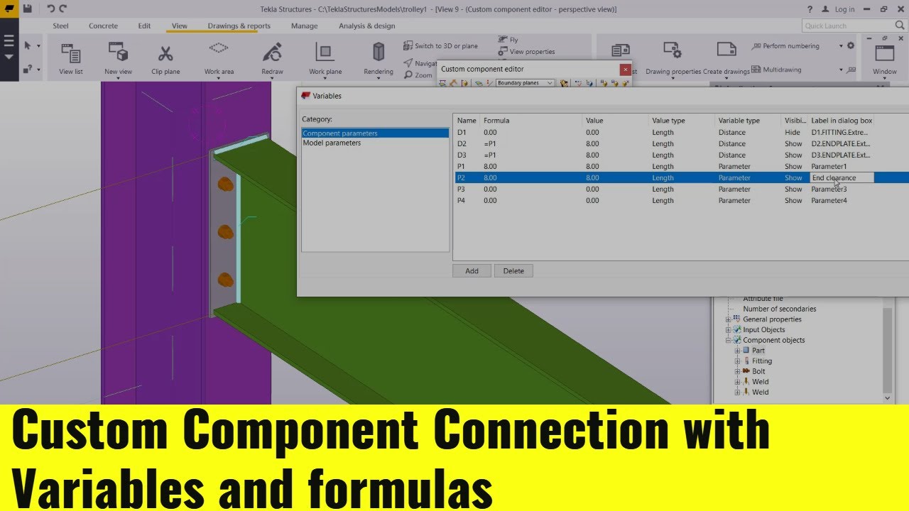 Custom Component Connection With Variables And Formulas Part 3 Youtube