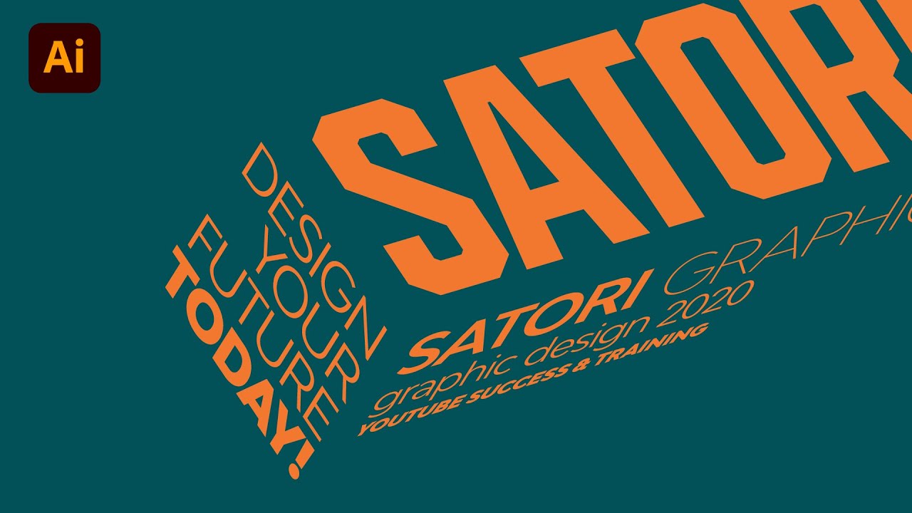 3d Typography Guide Illustrator Tutorial Youtube