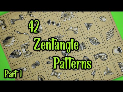 42 Easy 3d Zentangle Patterns Part 1 Zentangle Tutorial