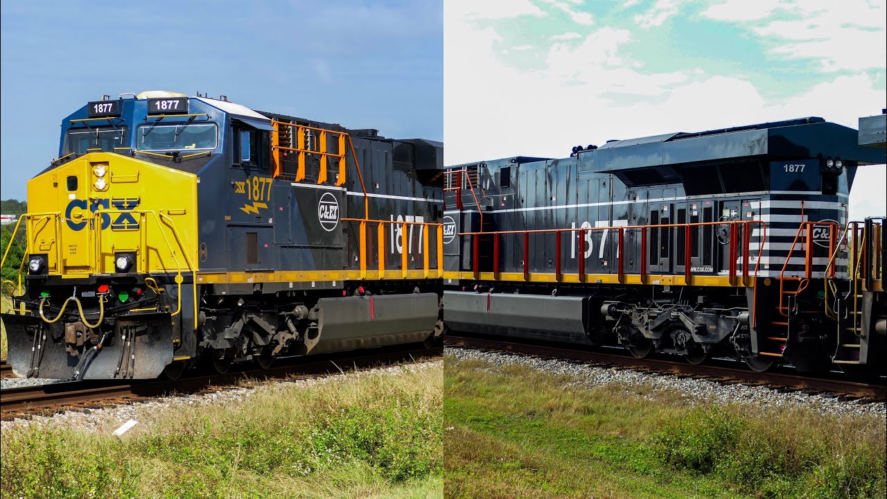 Csxt 1877 Leads M457 Through Lakeland Florida Youtube