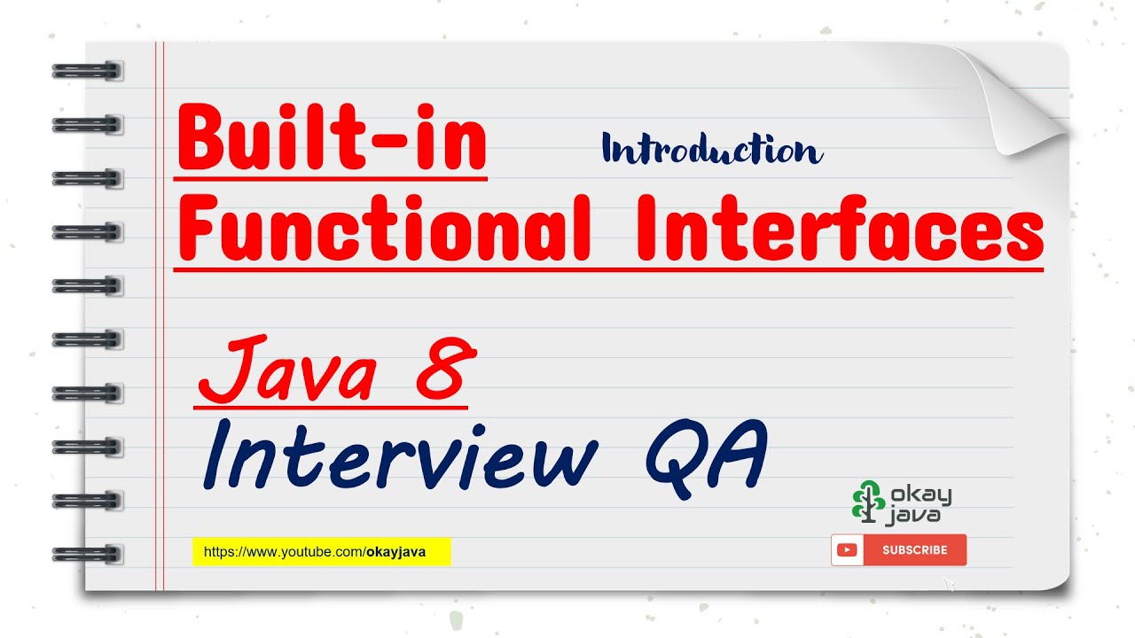 Java 8 Interview Question Built In Functional Interfaces In Java