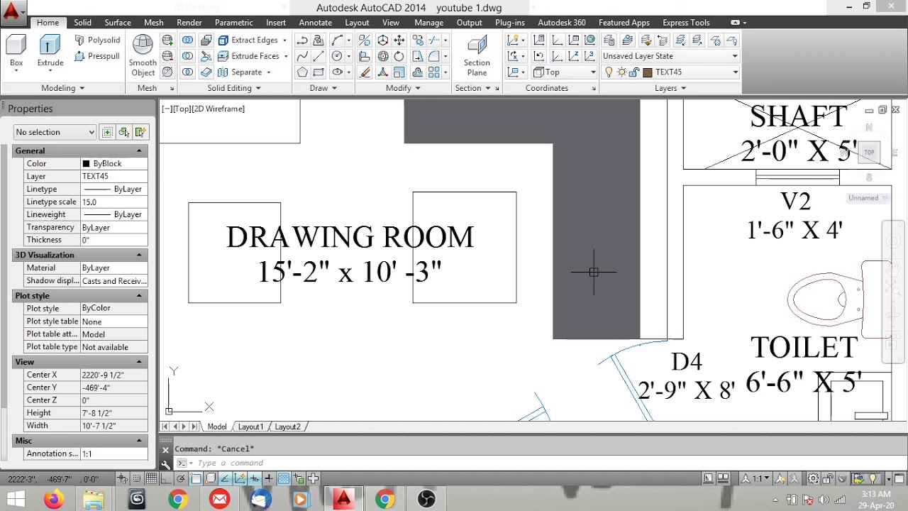 How To Use Hatch Command In Autocad Youtube