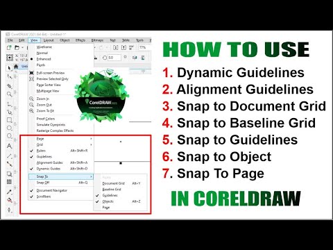 How To Use Snaps In Coreldraw Snap To Object Snap To Baseline Snap