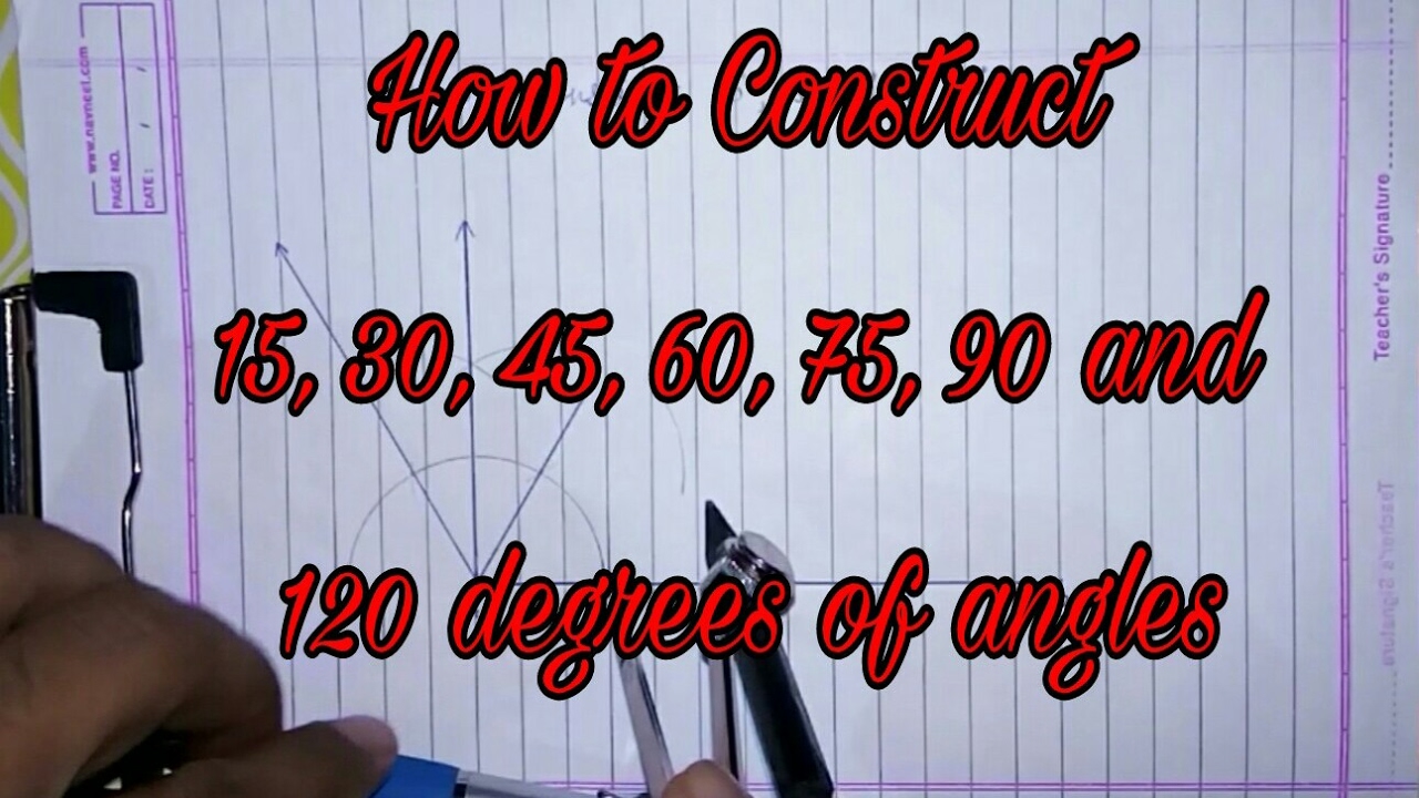 How To Construct A 45 Degree Angle Using Compass Abrahamkruwsimon