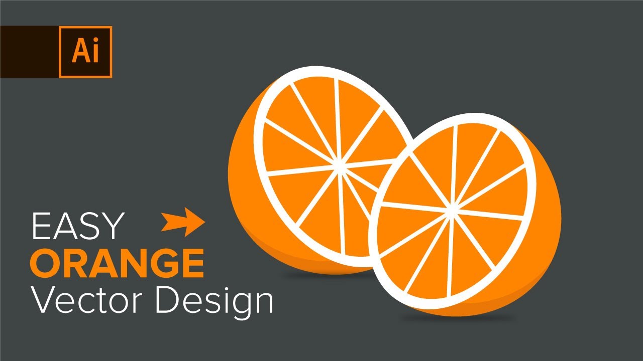 How To Create An Orange Vector In Adobe Illustrator Easy Illustration