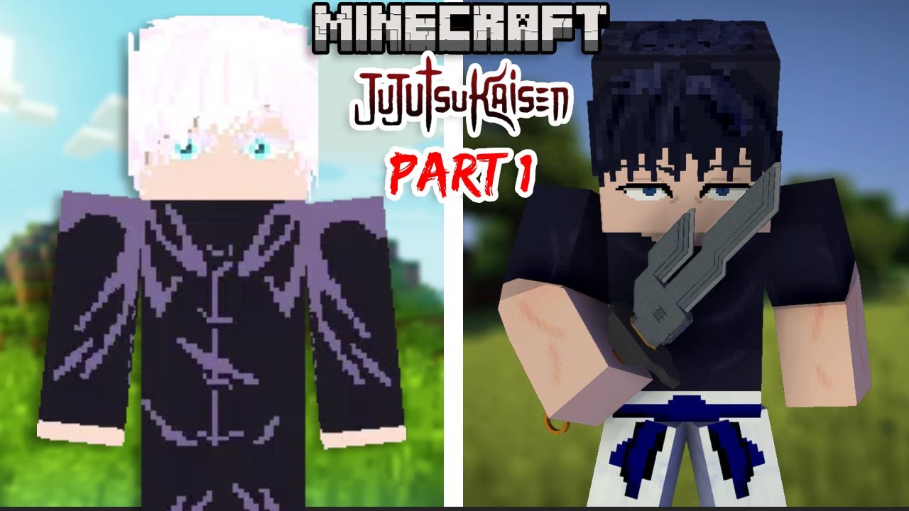 Playing As Gojo Satoru In Minecraft Jujutsu Kaisen Mod Youtube