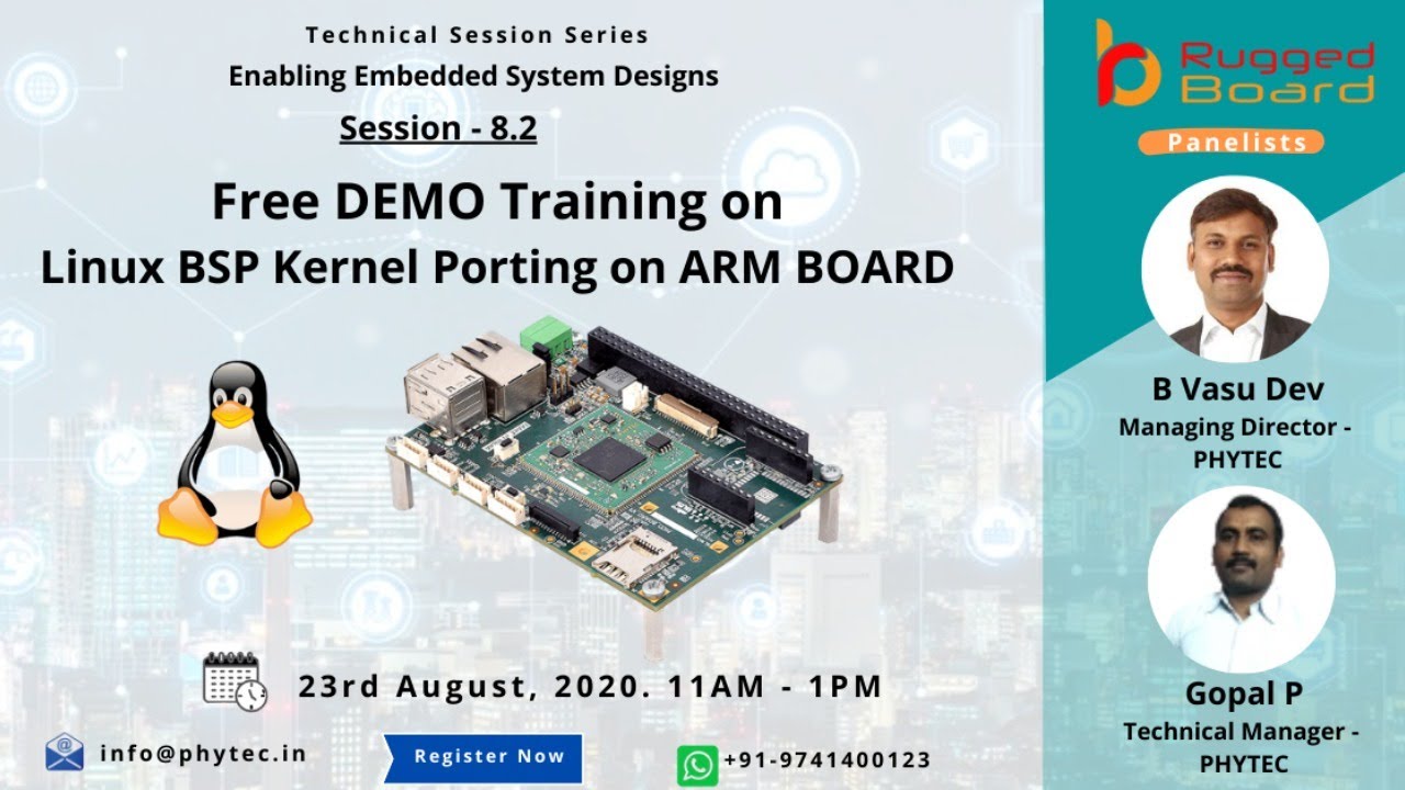 Technical Session 8 2 Free Demo Training On Linux Bsp Kernel Porting