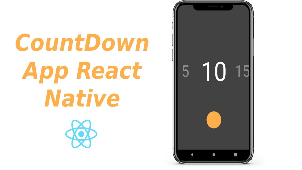 React Native Count Down Timer App With Source Code Youtube