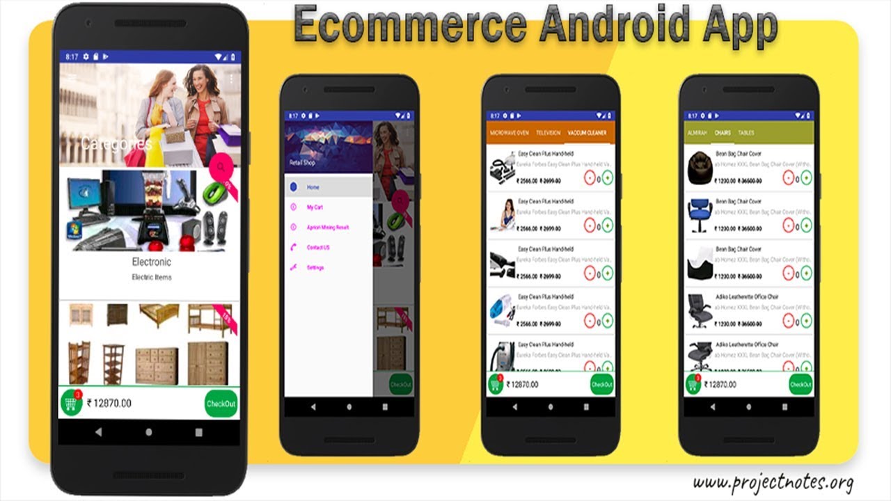 E Commerce Application In Android With Source Code Youtube