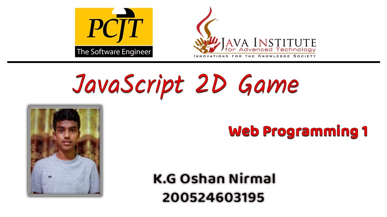 Javascript 2d Game Youtube
