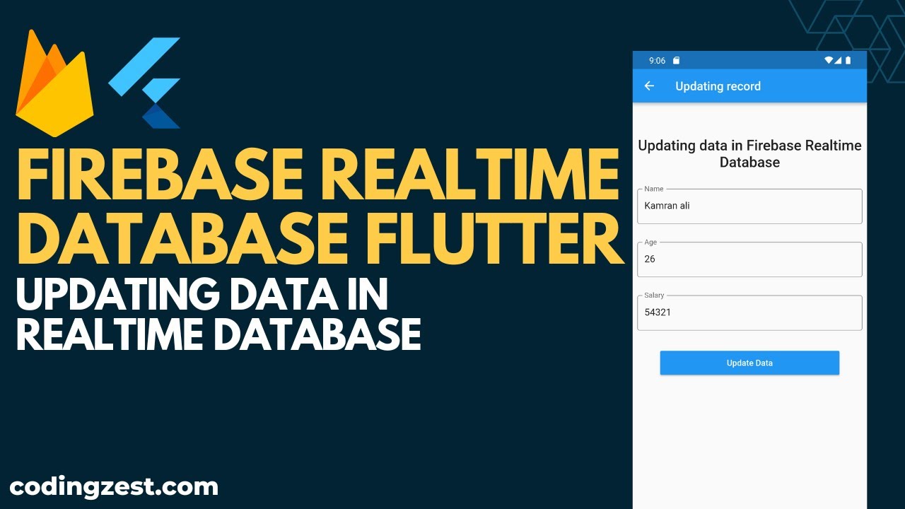 How To Update Data In Firebase Realtime Database Flutter Flutter