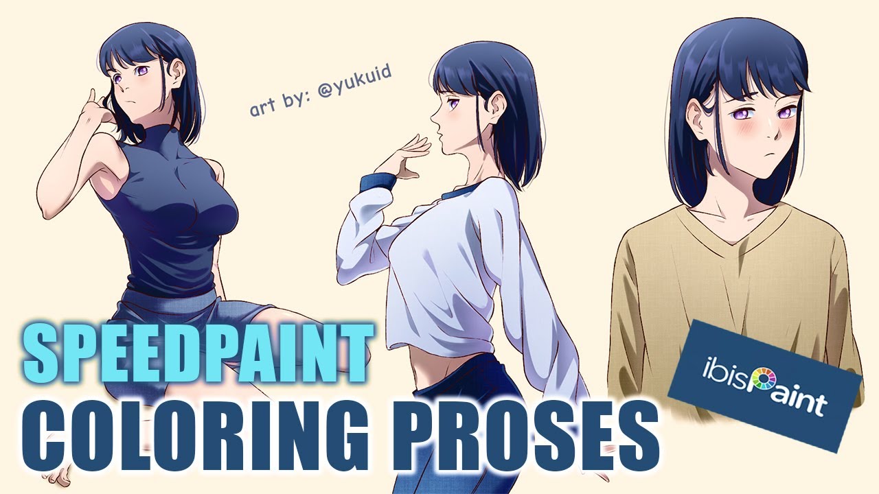 Proses Coloring Di Ibispaint X Speedpaint Youtube