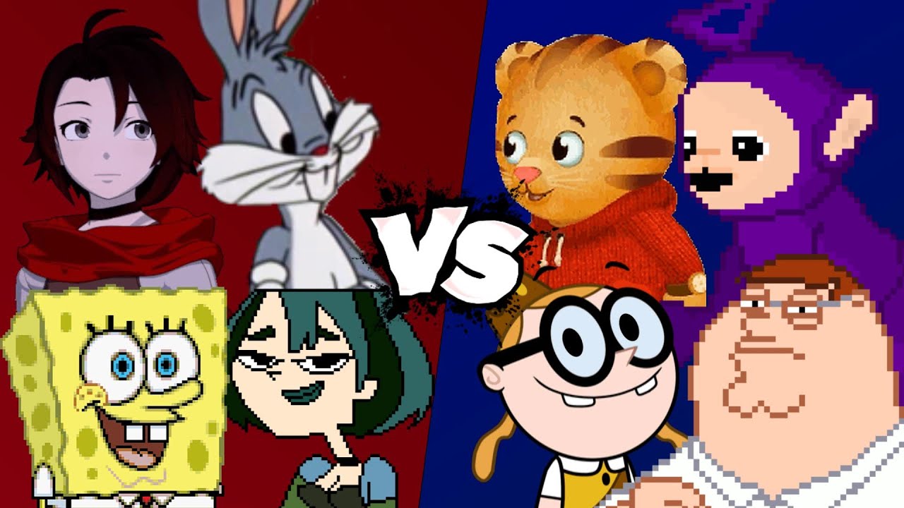 Mugen Battle Spongebob Bugs Bunny Gwen Ruby Rose Vs Daniel Tiger