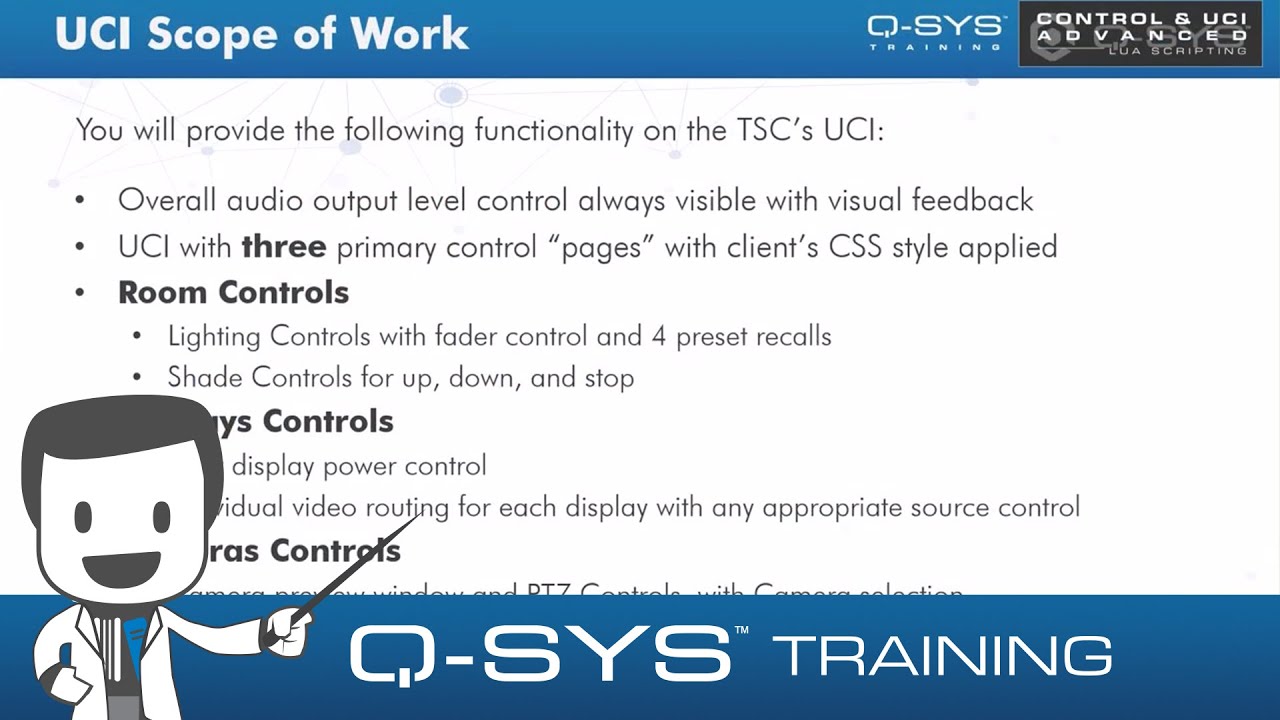 Q Sys Training Control And Uci Advanced B1 Uci Basics Youtube