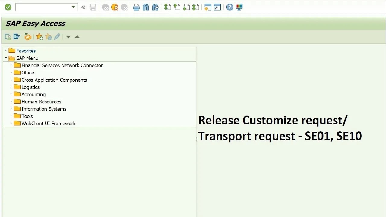 How To Release Transport Request In Sap Youtube