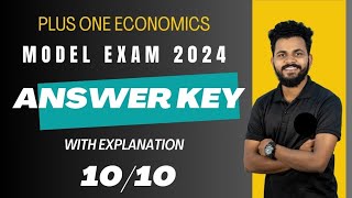 Plus One Economics Model Exam Answer Key 2024 Model Exam Answer Key