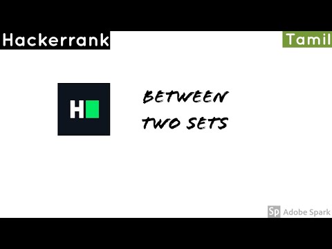 Hackerrank Between Two Sets Youtube