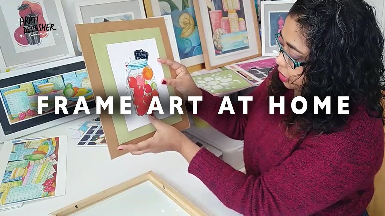 How To Frame Art At Home Diy Framing Art Prints And Original Art