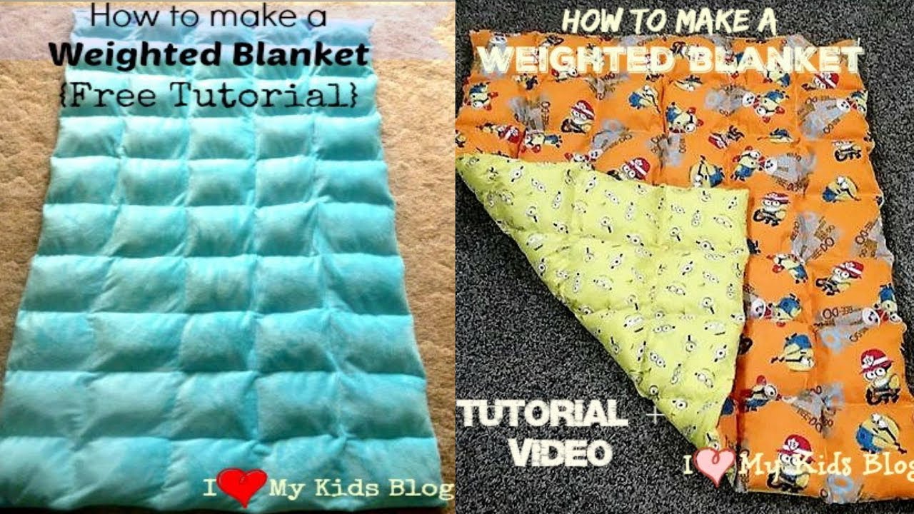 How To Make A Weighted Blanket Tutorial Video Youtube